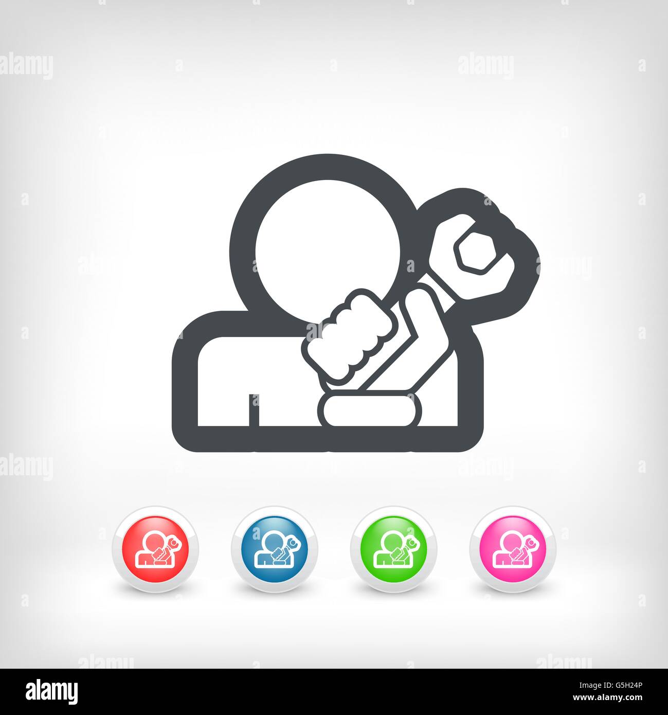 Repairman concept icon Stock Vector Image & Art - Alamy