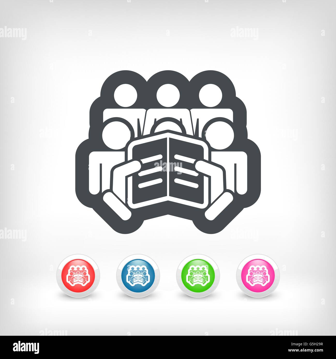Reader concept icon Stock Vector Image & Art - Alamy