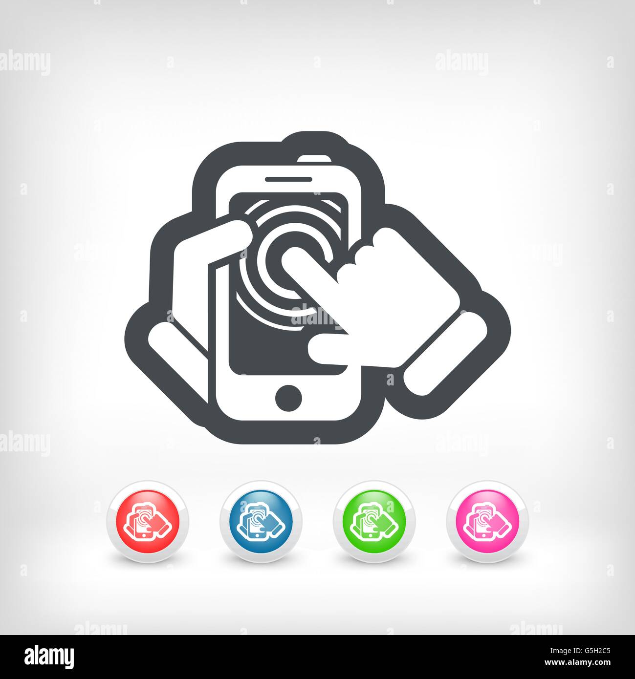 Smartphone touchscreen icon Stock Vector Image & Art - Alamy