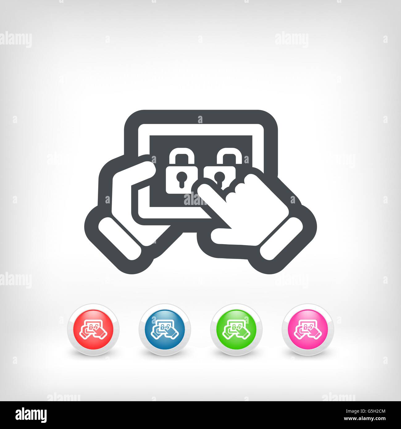 Security touchscreen system Stock Vector Image & Art - Alamy