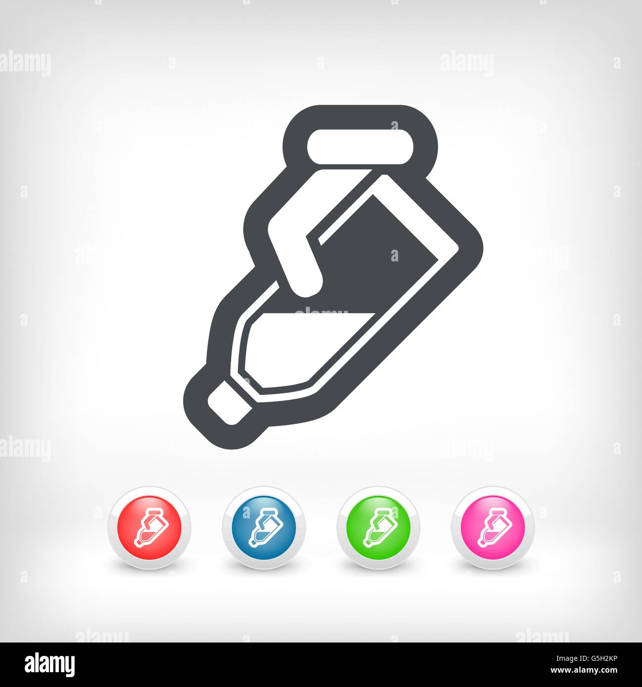 Pouring water into bottle Stock Vector Images - Alamy