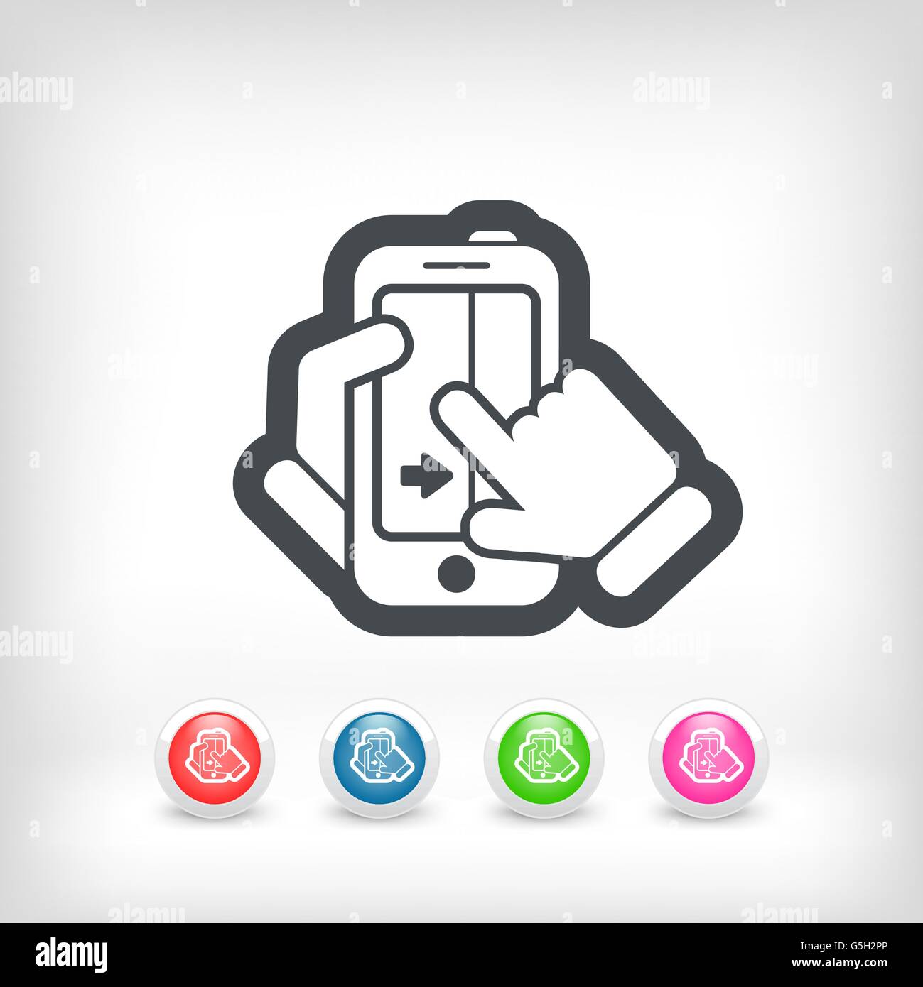 Touchscreen sliding icon Stock Vector Image & Art - Alamy