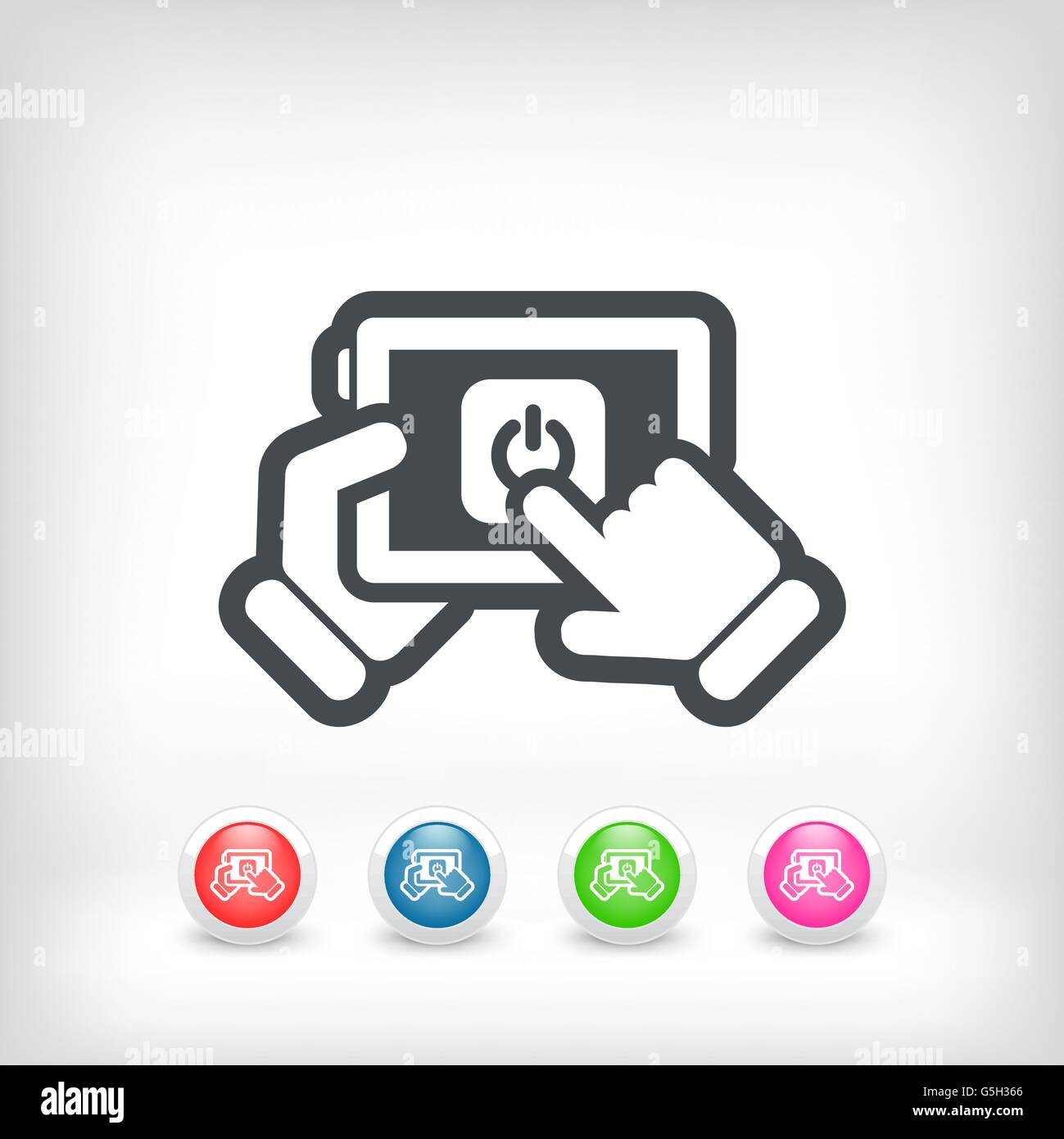 Mobile power switch Stock Vector Image & Art - Alamy