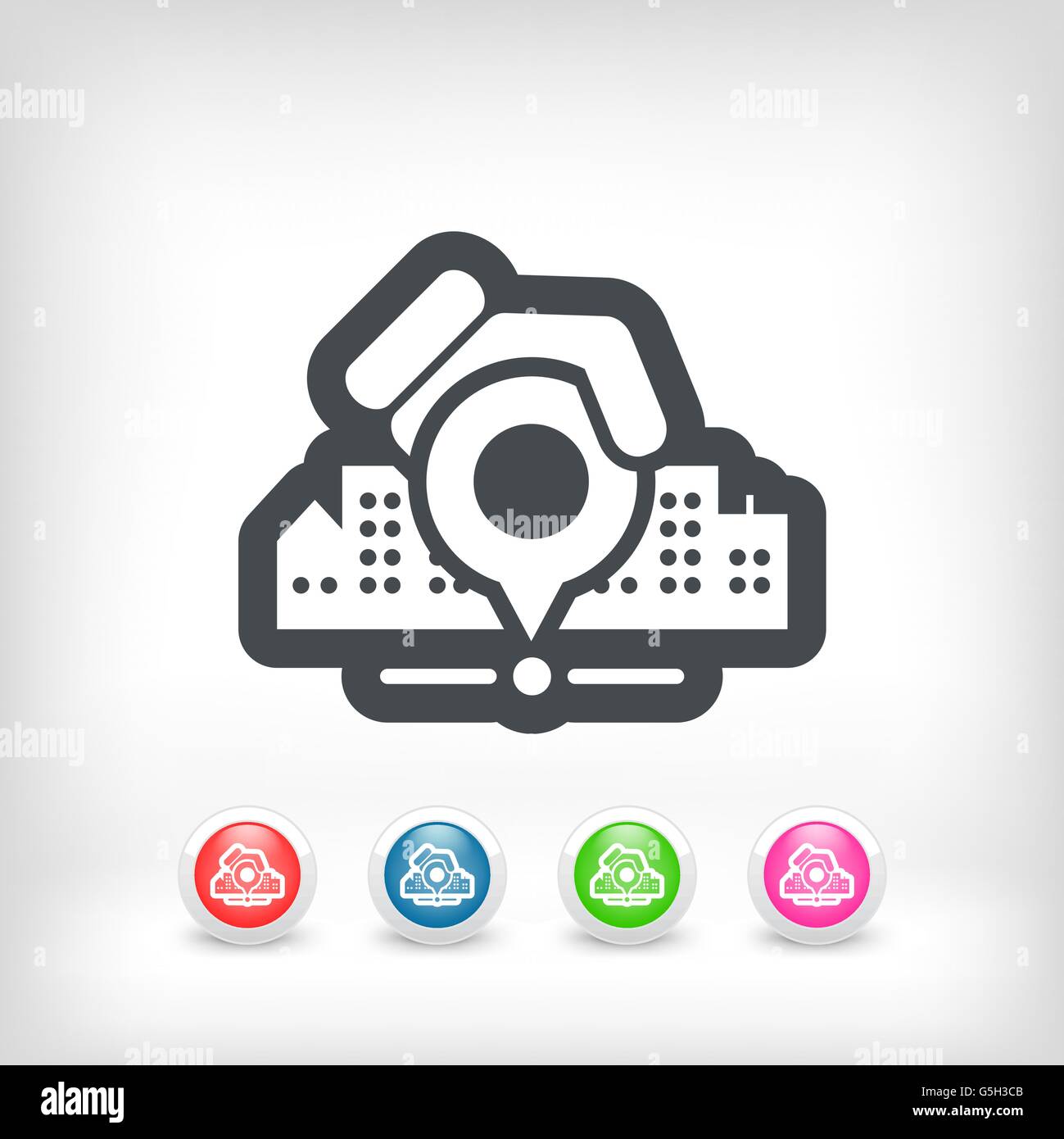 City map icon Stock Vector Image & Art - Alamy