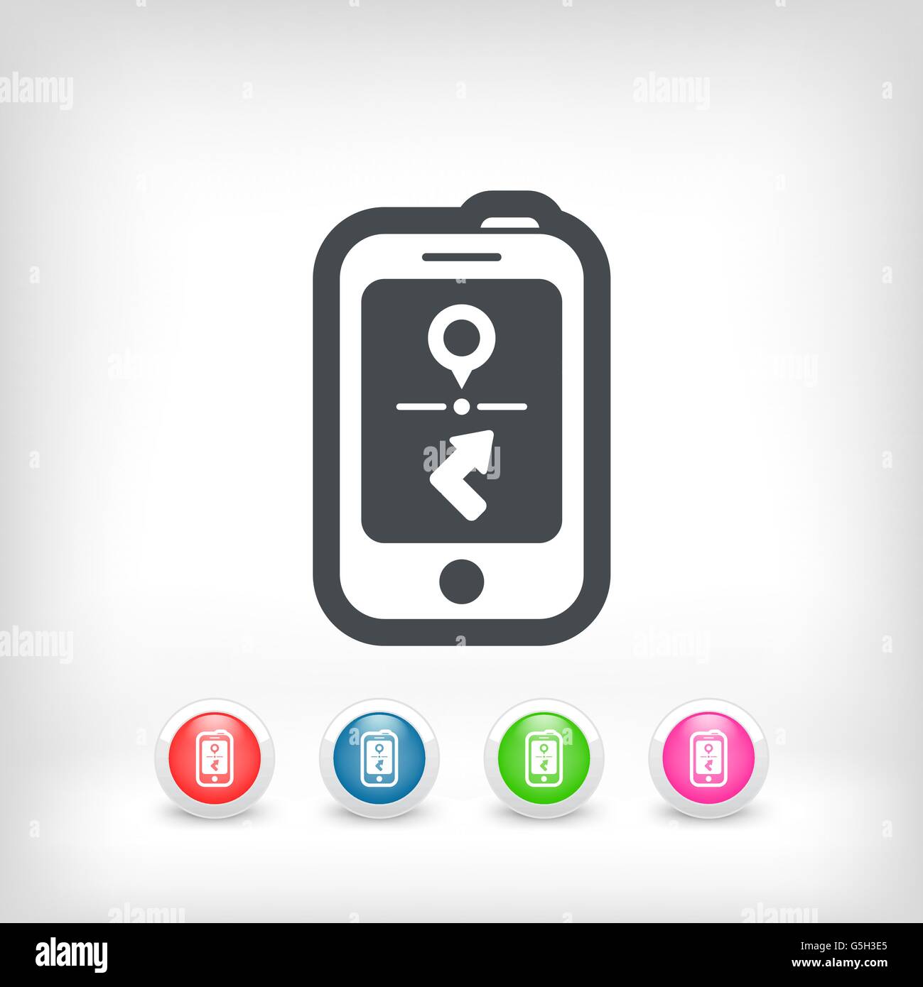 Phone navigation system Stock Vector Image & Art - Alamy