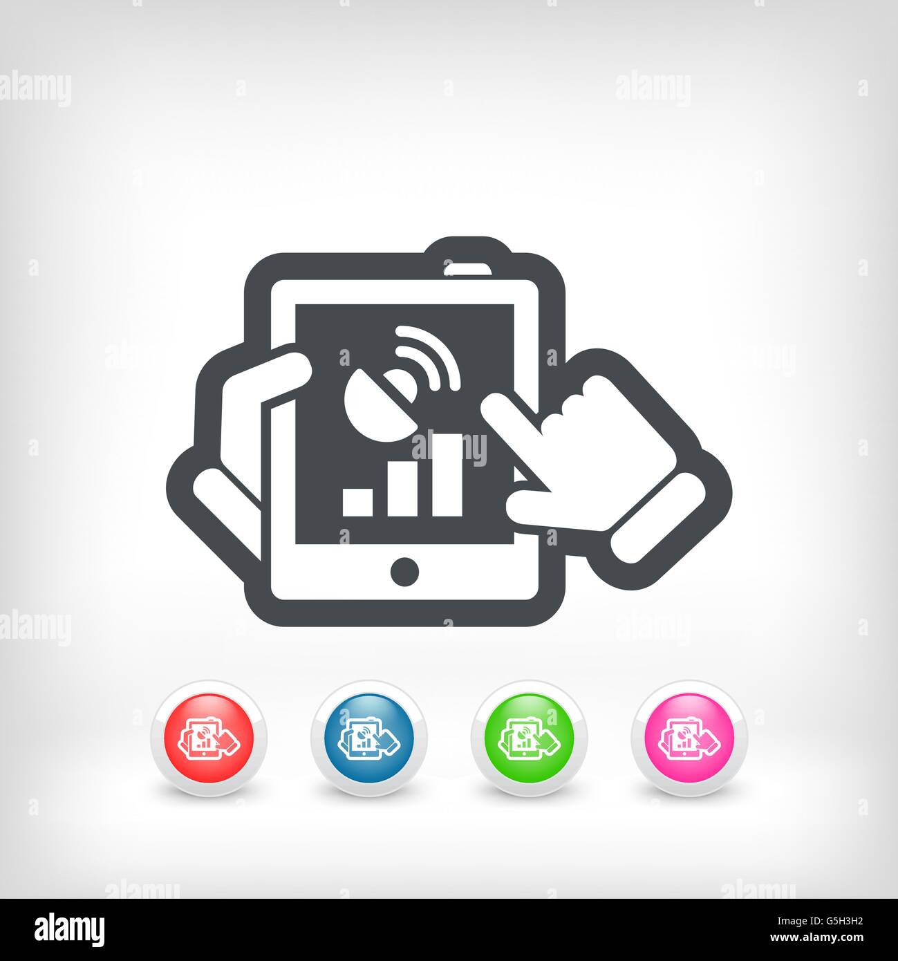 Tablet connection icon Stock Vector Image & Art - Alamy