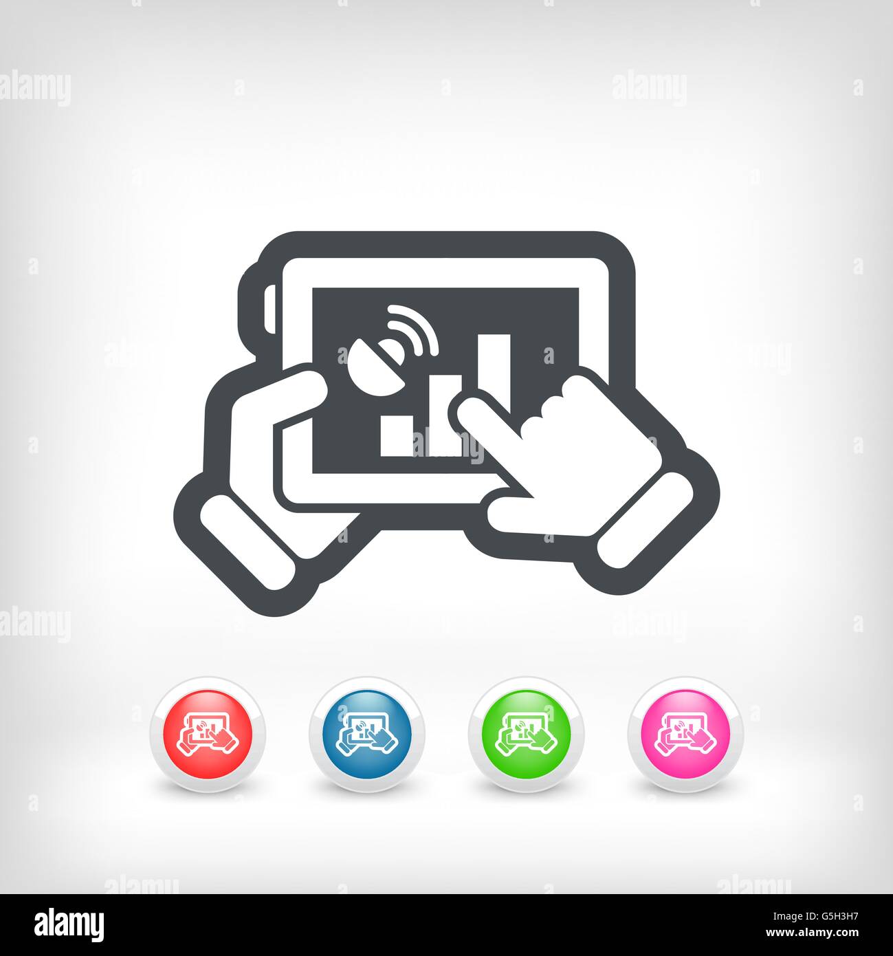 Tablet connection icon Stock Vector Image & Art - Alamy