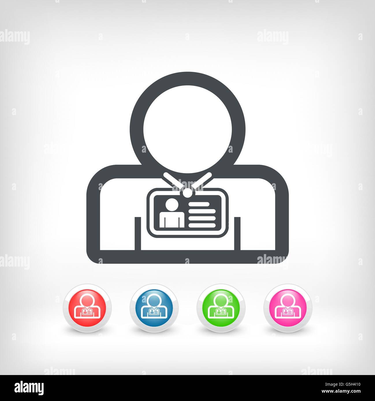 Staff id card vector vectors hi-res stock photography and images - Alamy