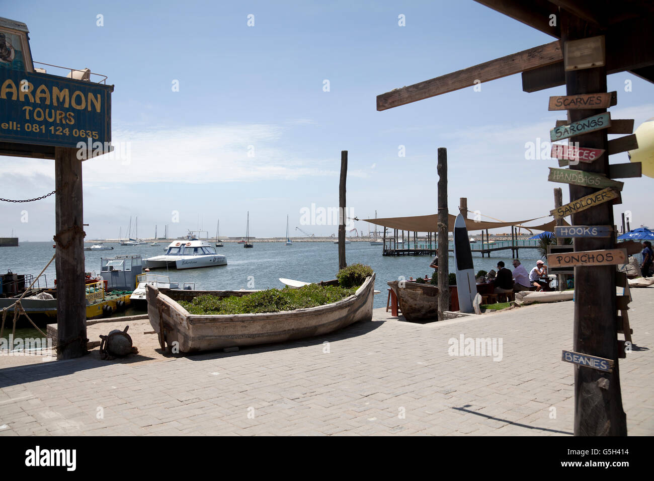Walvis Bay Waterfront Promenade in Namibia Stock Photo - Alamy