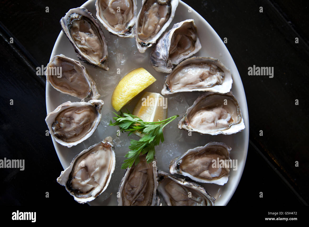 Chilled oysters hi-res stock photography and images - Alamy