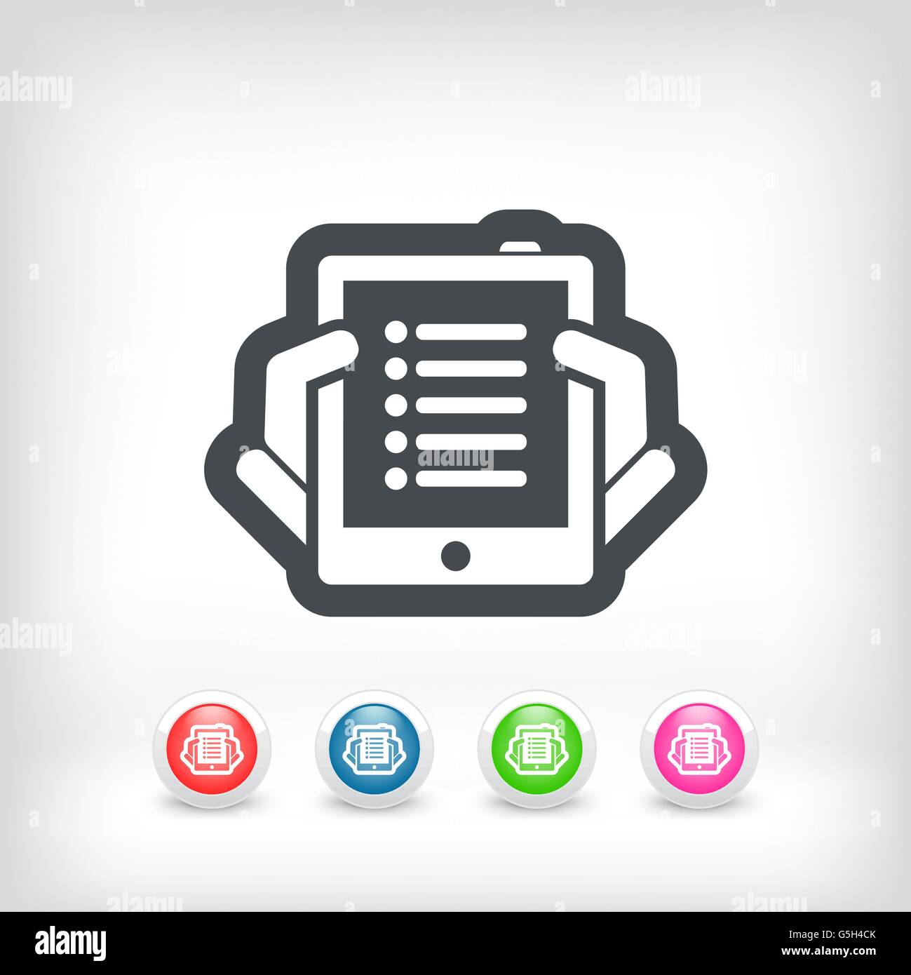 Tablet list icon Stock Vector Image & Art - Alamy