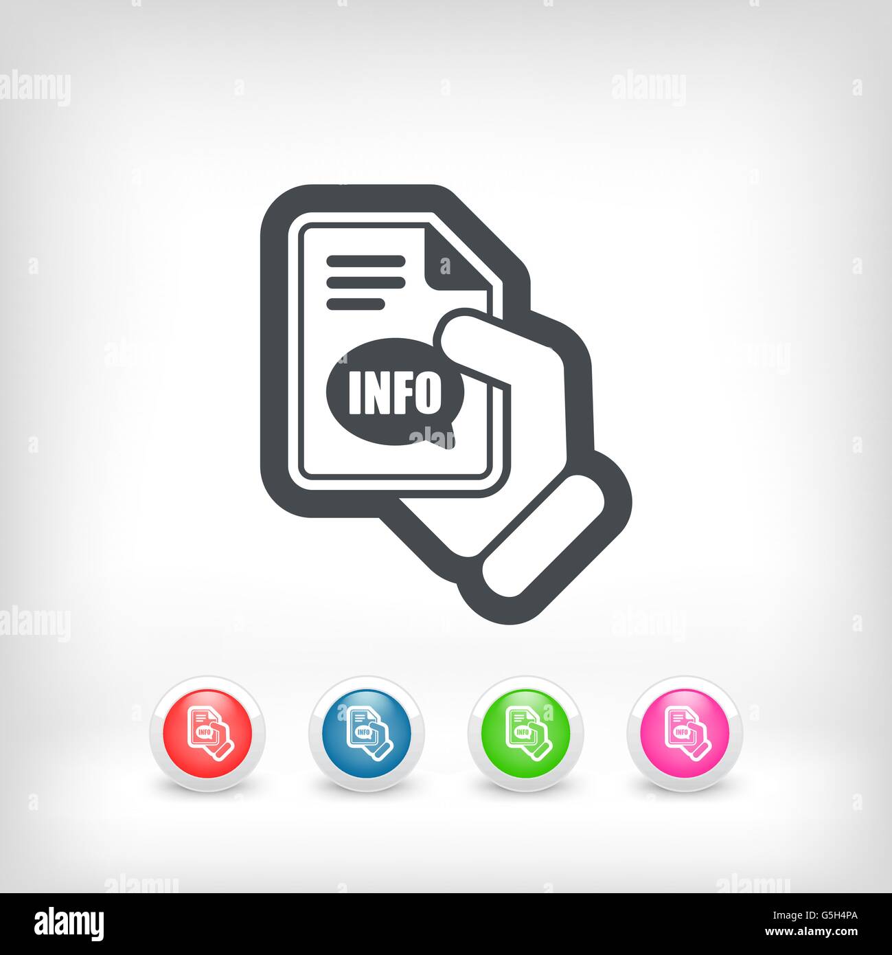 Info button icon Stock Vector Image & Art - Alamy