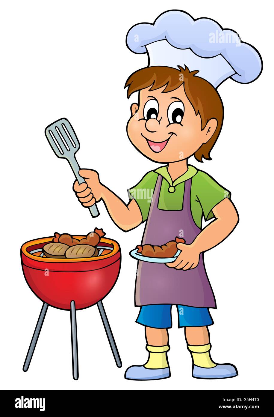 Barbeque theme image 1 - picture illustration Stock Photo - Alamy