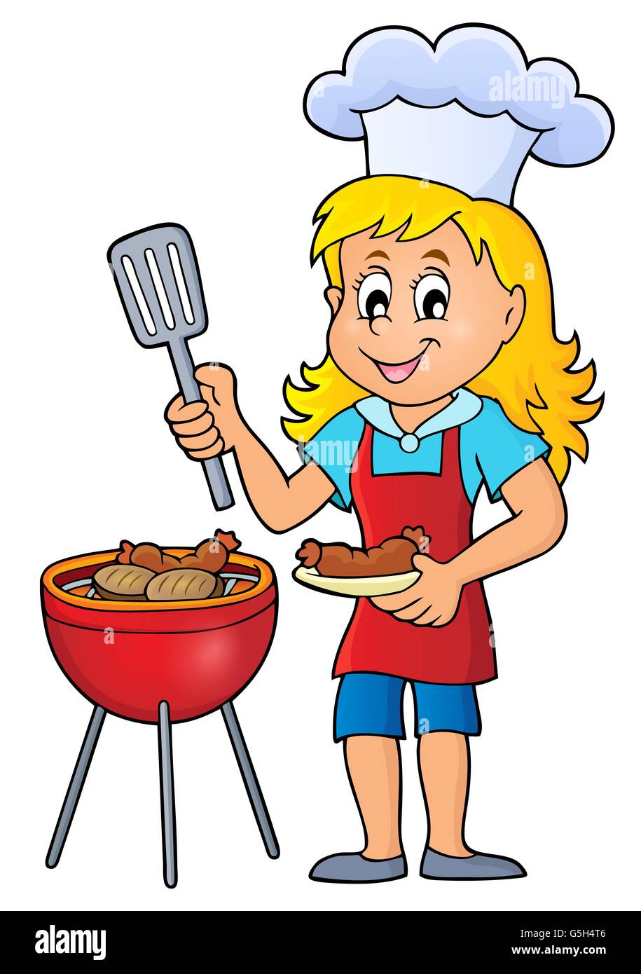 Barbeque theme image 4 - picture illustration Stock Photo - Alamy