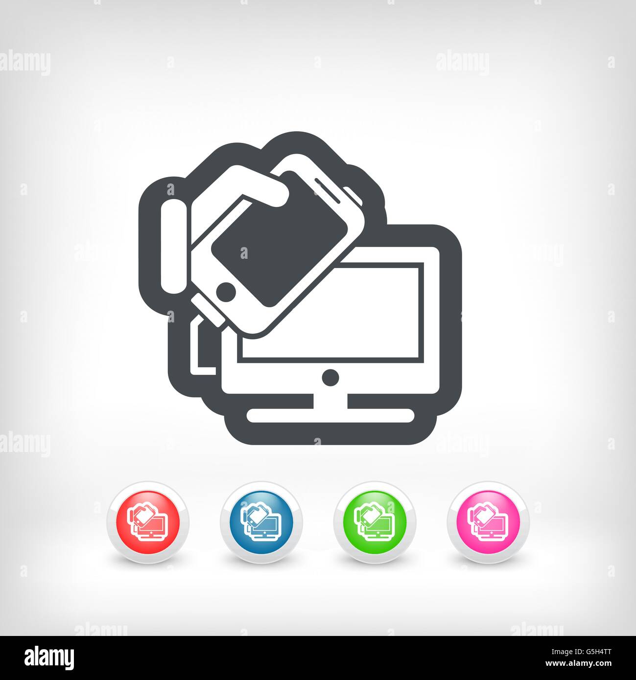 Smartphone to TV connection Stock Vector Image & Art - Alamy