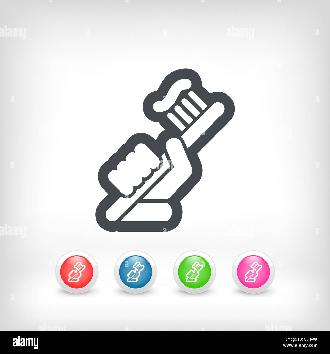 Hand holding toothpaste and toothbrush Stock Vector Image & Art - Alamy