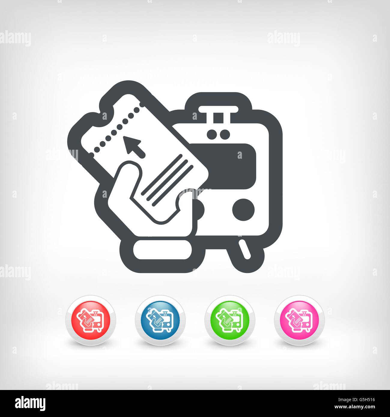 Tickets for public transport Stock Vector Images - Alamy