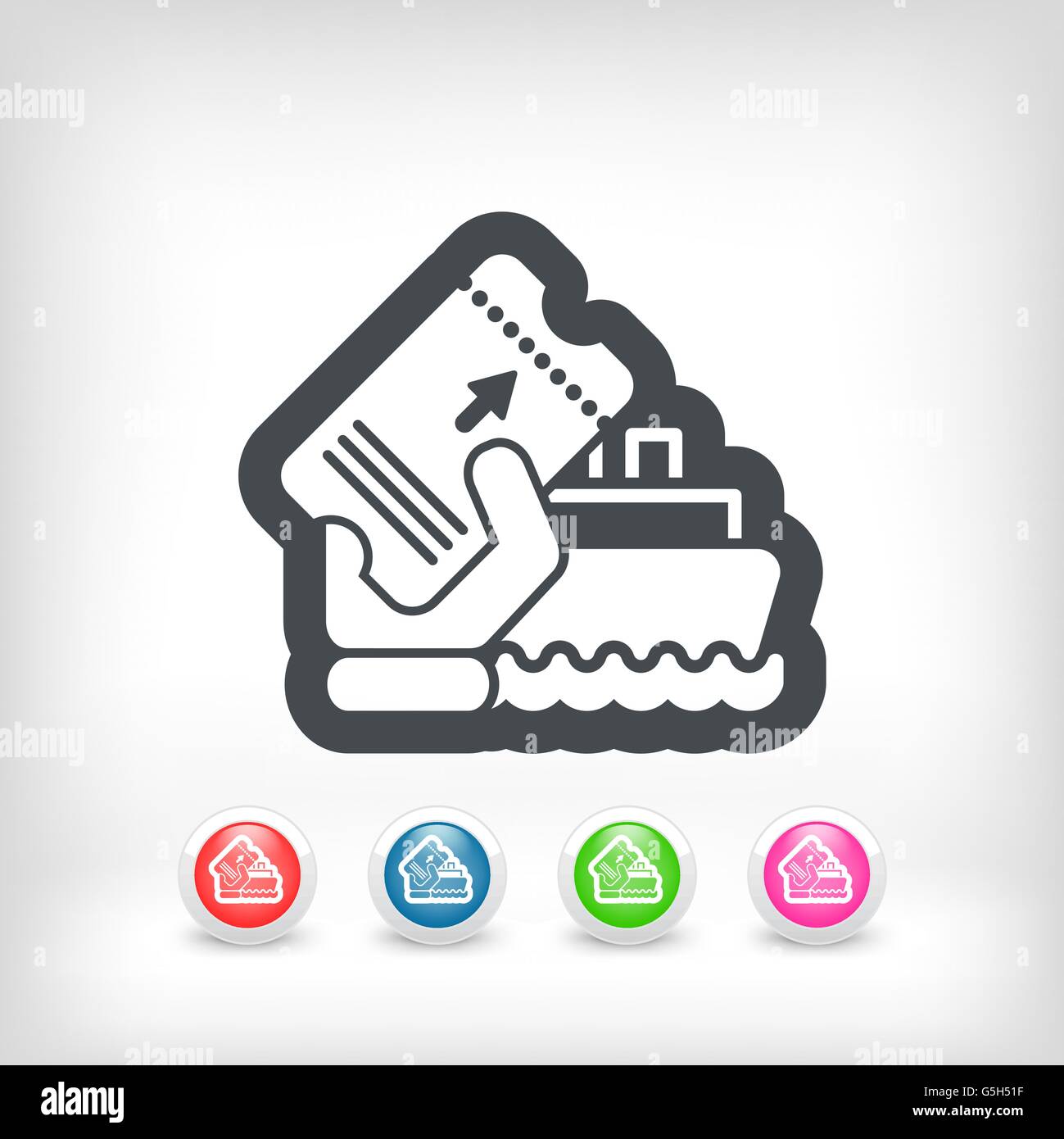 Ship boarding pass Stock Vector Images - Alamy