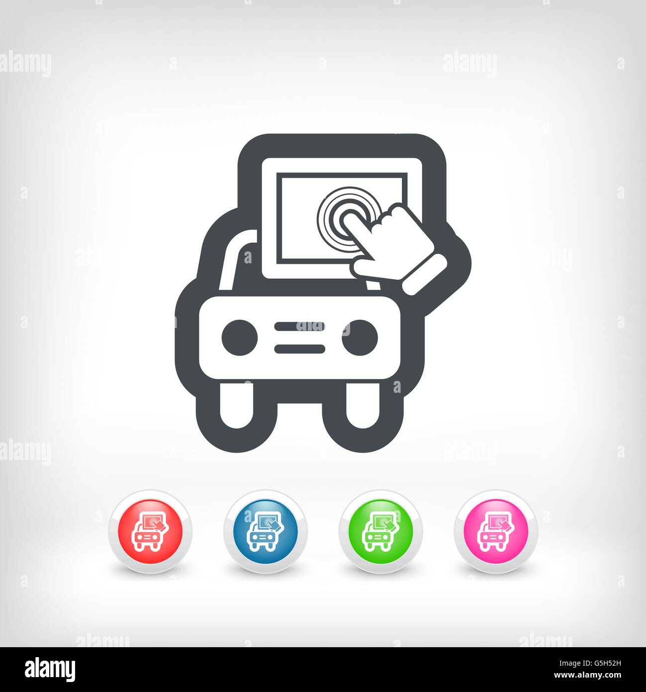 Touchscreen car device Stock Vector Image & Art - Alamy