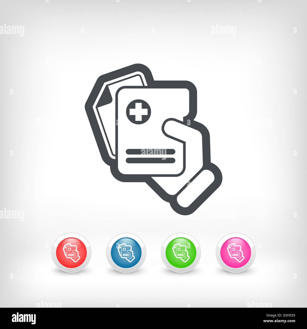 Medical records icon Stock Vector Image & Art - Alamy