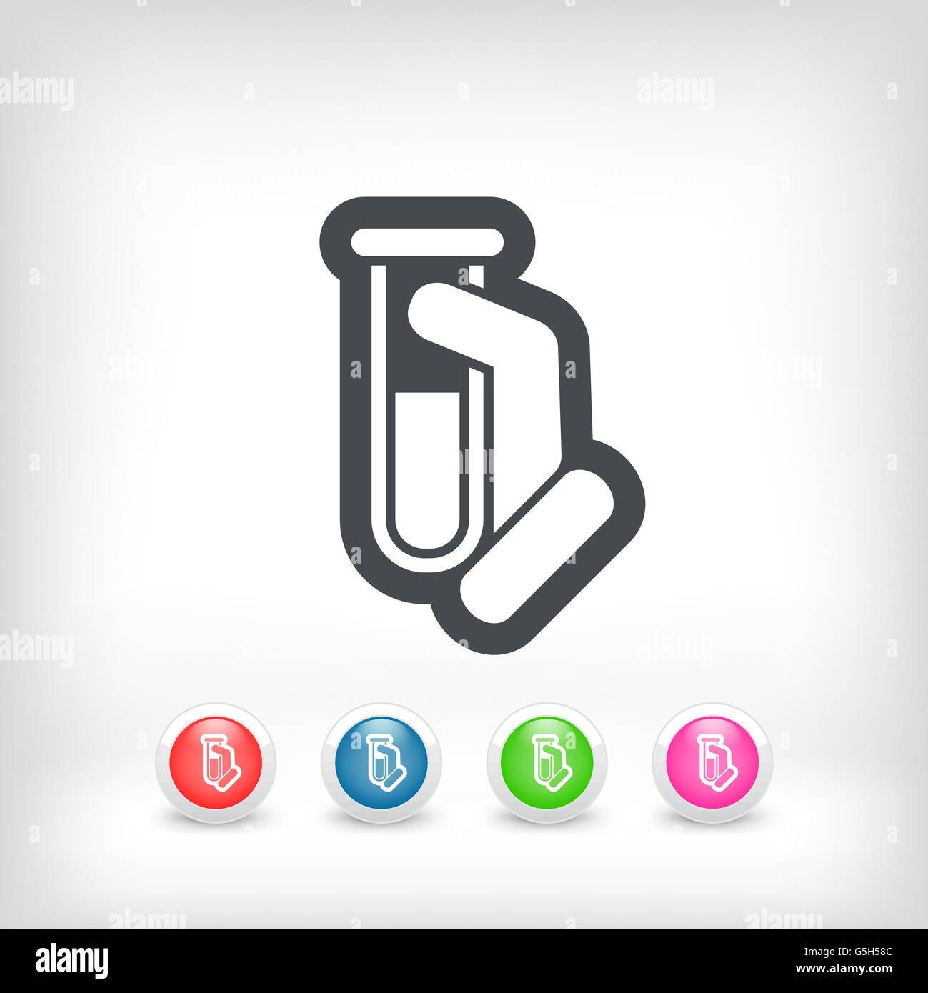 Test tube icon Stock Vector Image & Art - Alamy