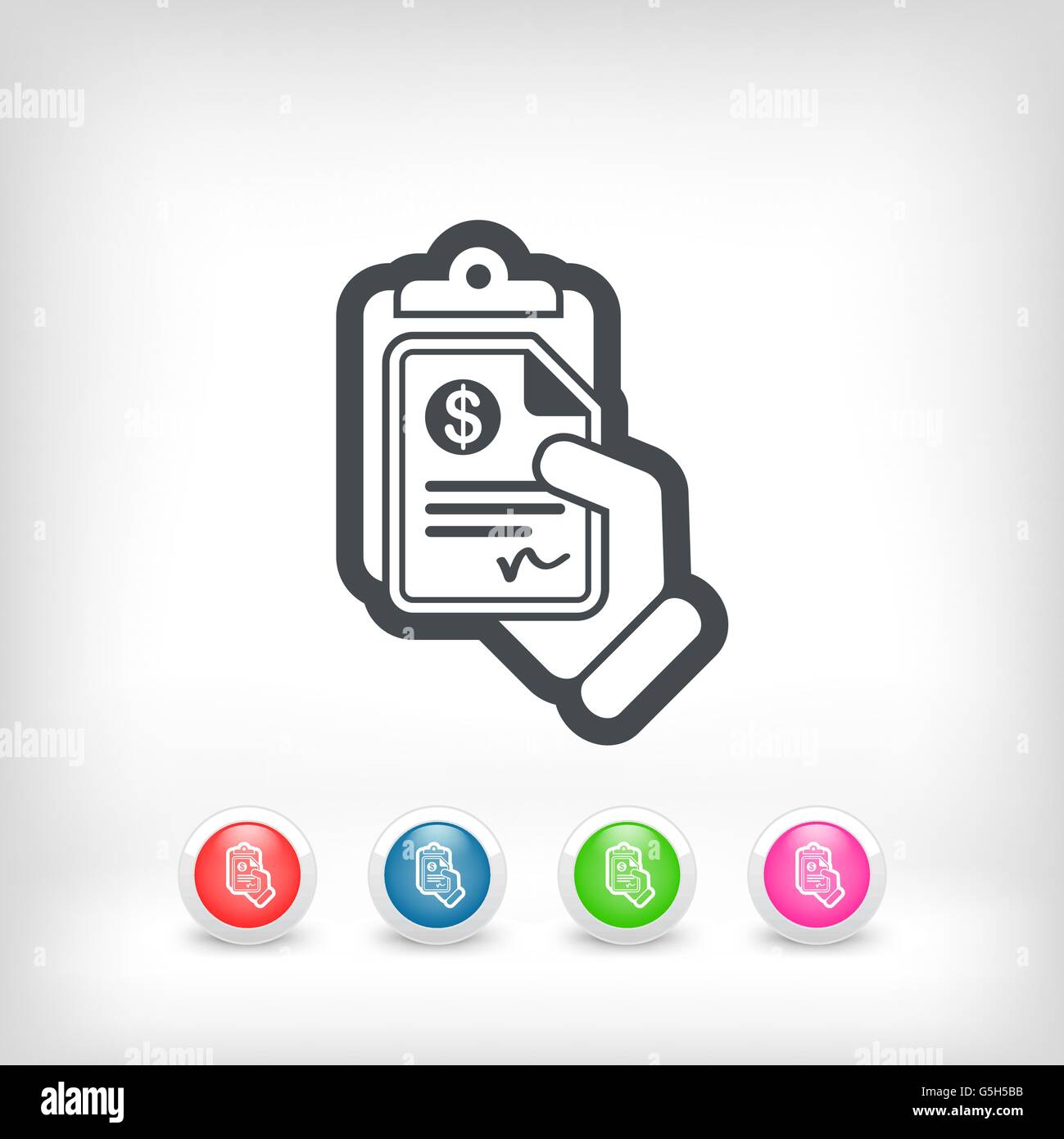 Money document icon Stock Vector Image & Art - Alamy