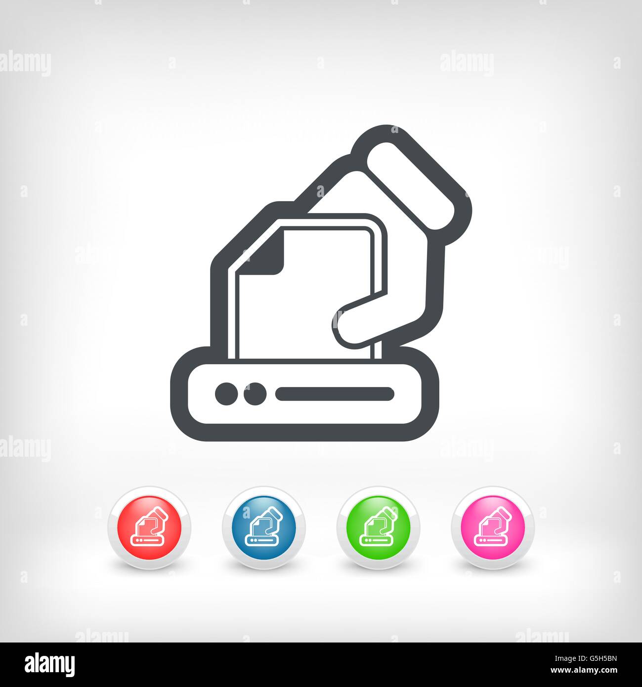 Label printer Stock Vector Images - Alamy