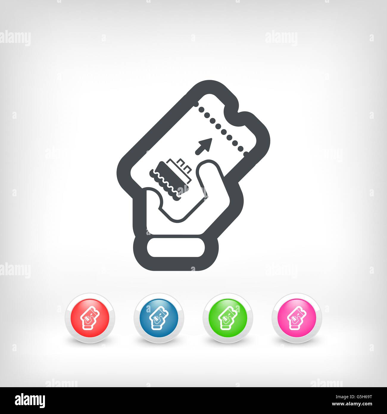 Cruise ship passenger with ticket Stock Vector Images - Alamy