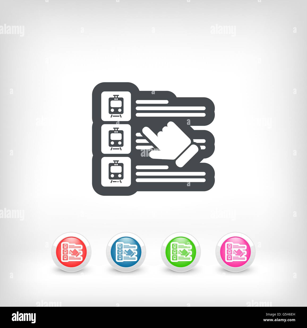 Train ticket booking Stock Vector Image & Art - Alamy