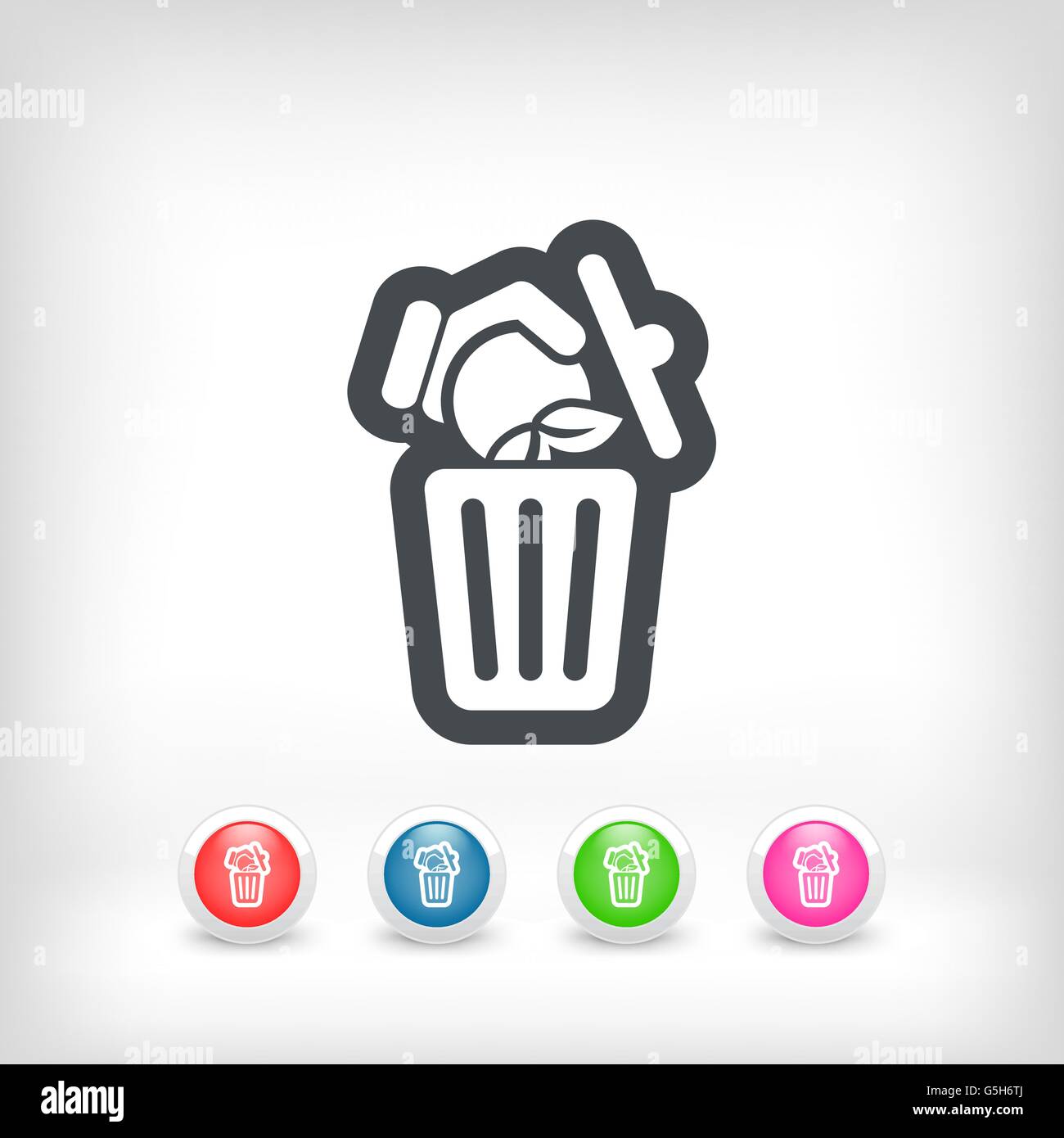 Food trash icon Stock Vector Image & Art - Alamy