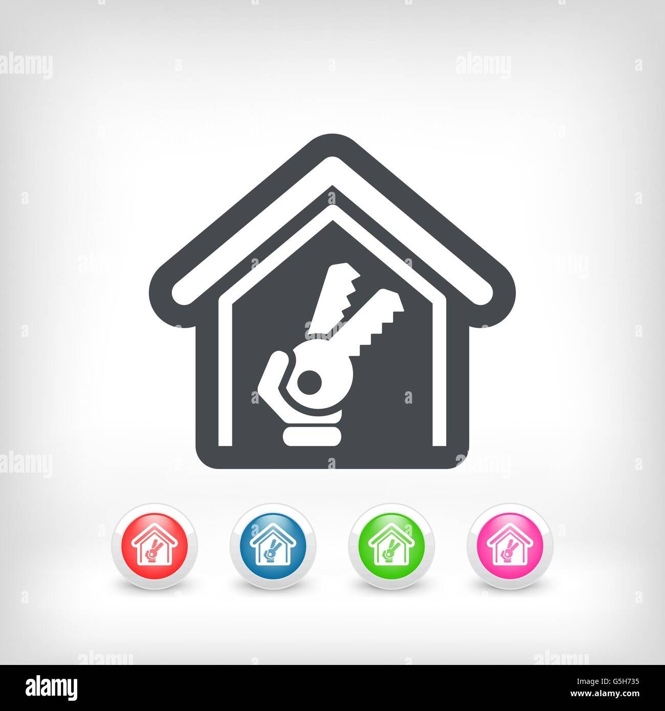 House key icon hi-res stock photography and images - Alamy