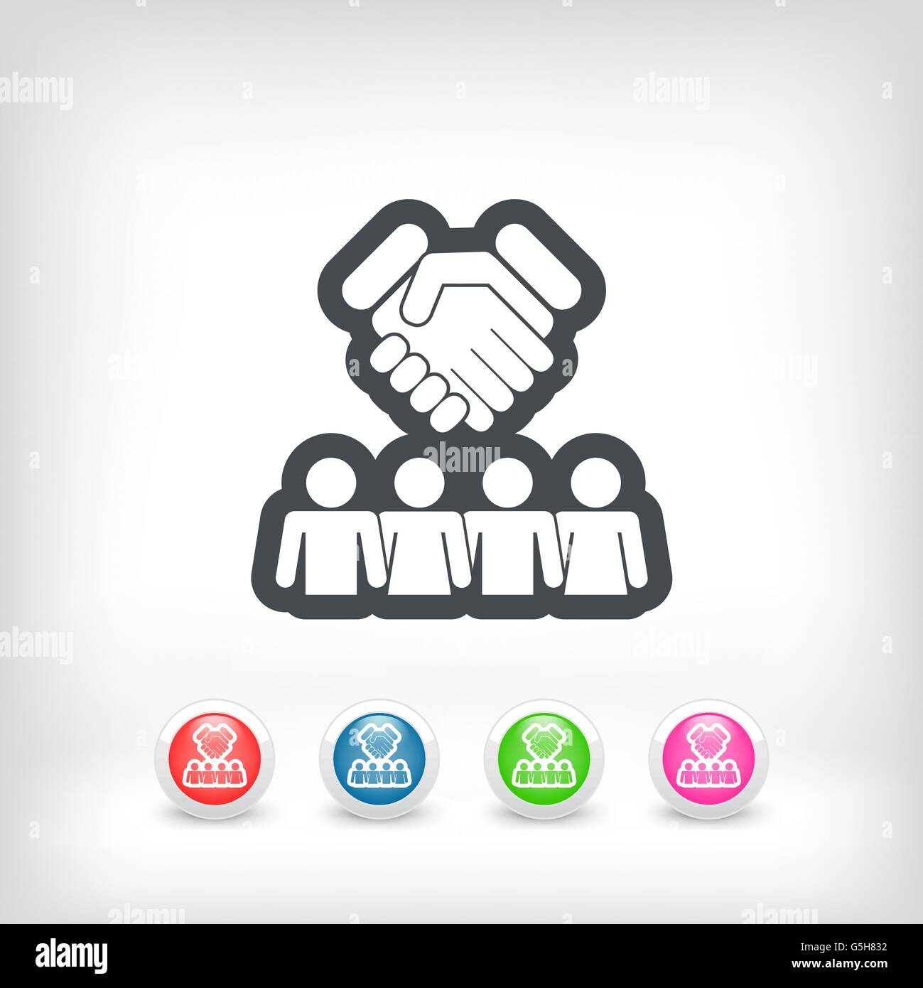 Social agreed icon Stock Vector Image & Art - Alamy