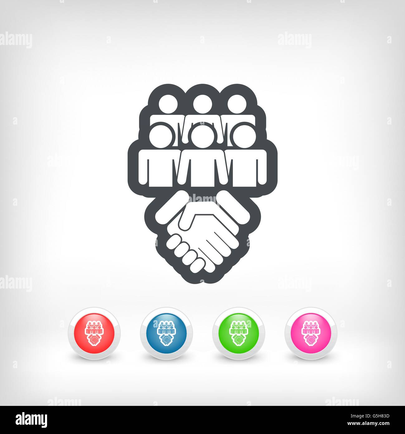 Social agreed icon Stock Vector Image & Art - Alamy