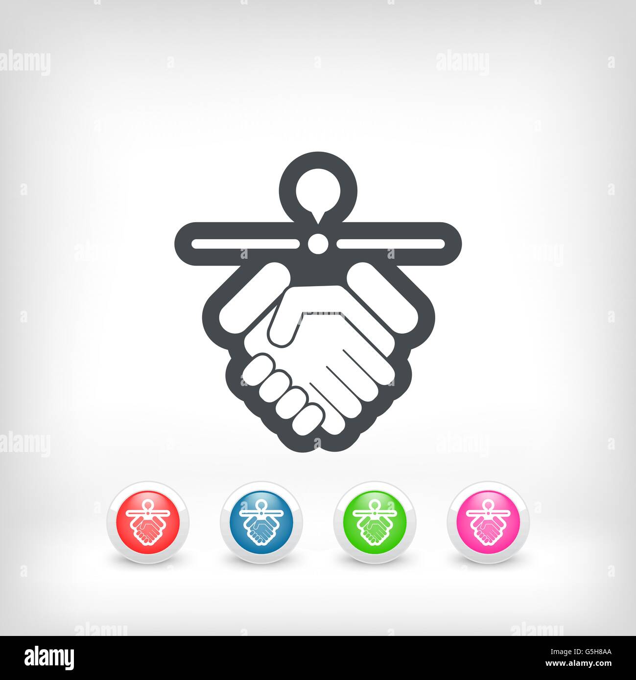 Agreeing location icon Stock Vector Image & Art - Alamy