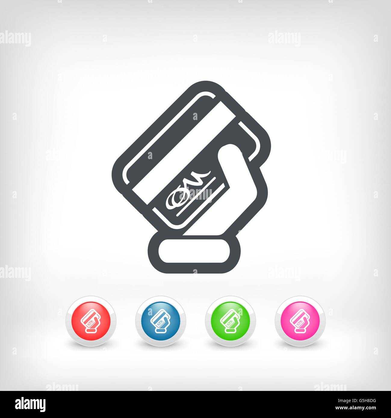 Signed credit card icon Stock Vector Image & Art - Alamy