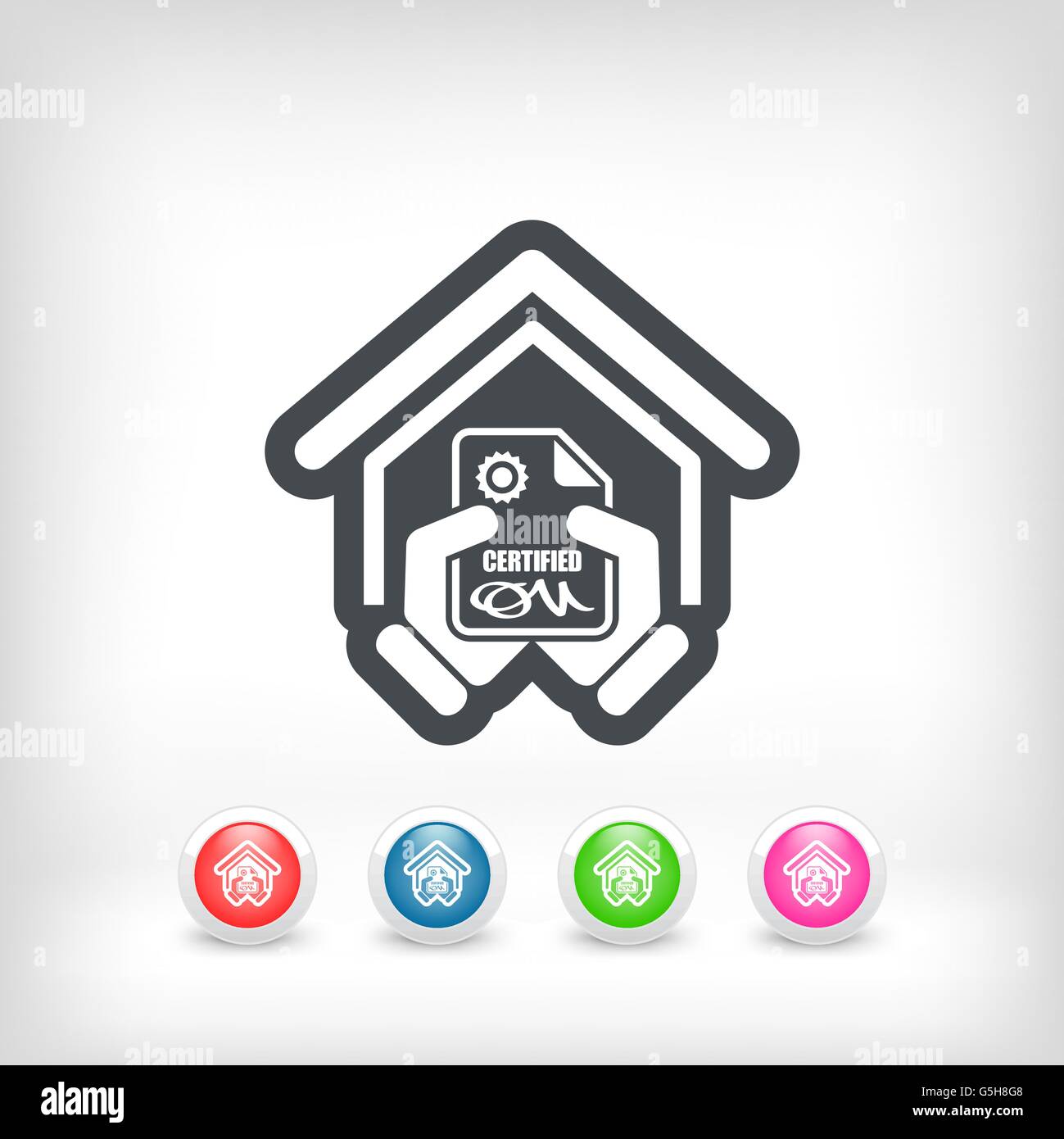 Certified building icon Stock Vector Image & Art - Alamy