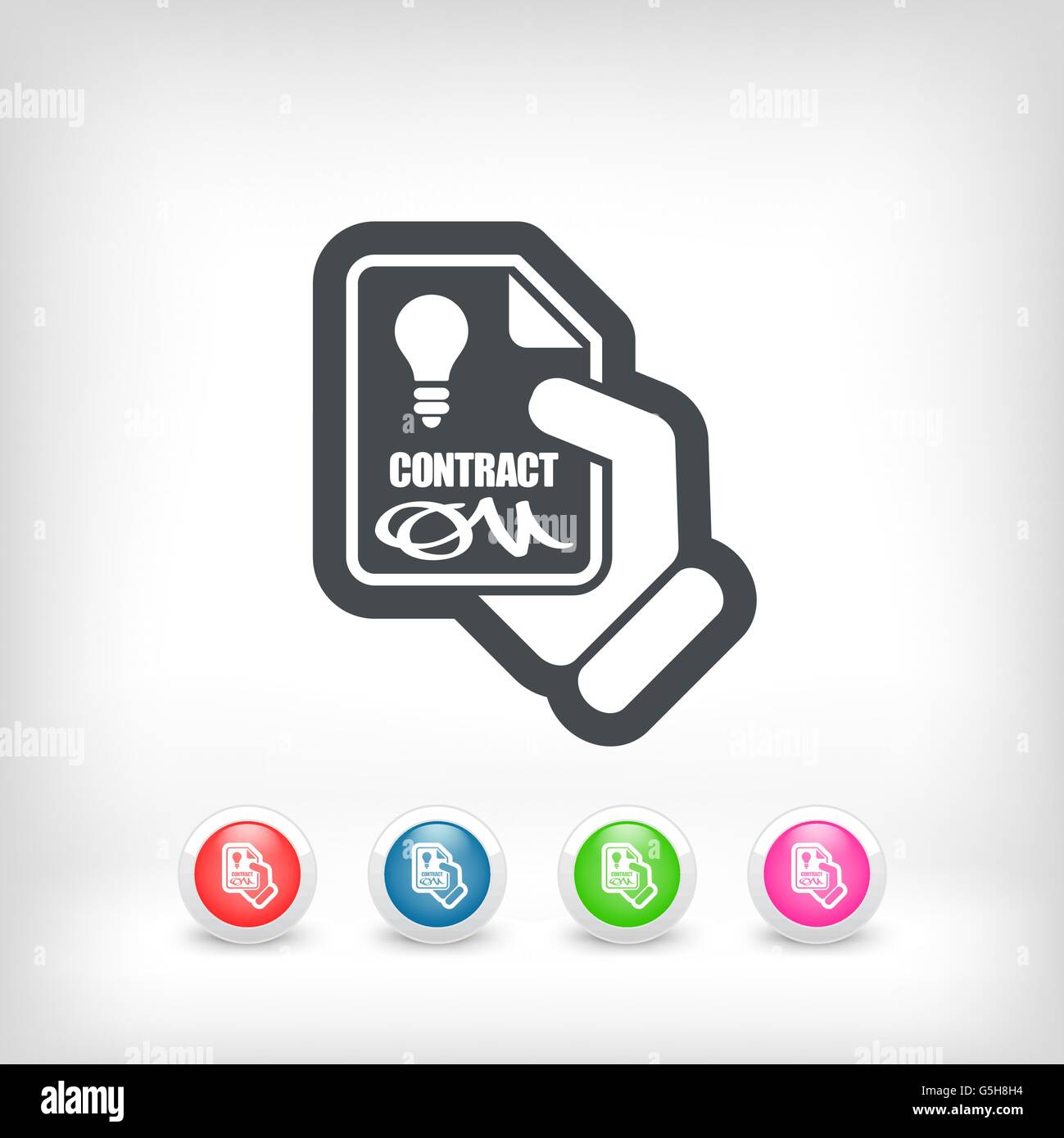 Contract papers Stock Vector Images - Alamy