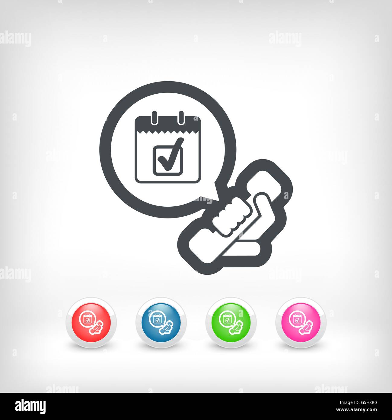 Phone call to agree date Stock Vector Image & Art - Alamy