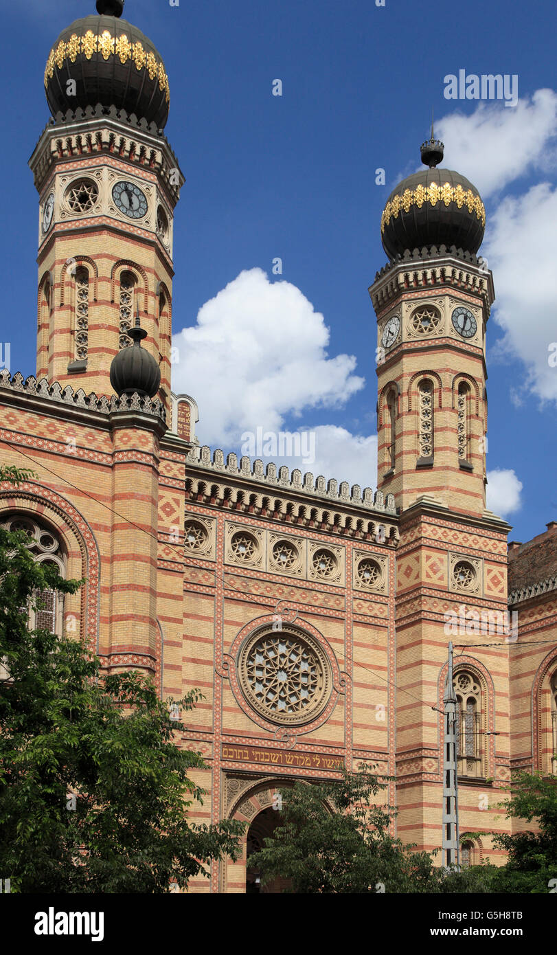 Hungary, Budapest, Great Synagogue Stock Photo - Alamy