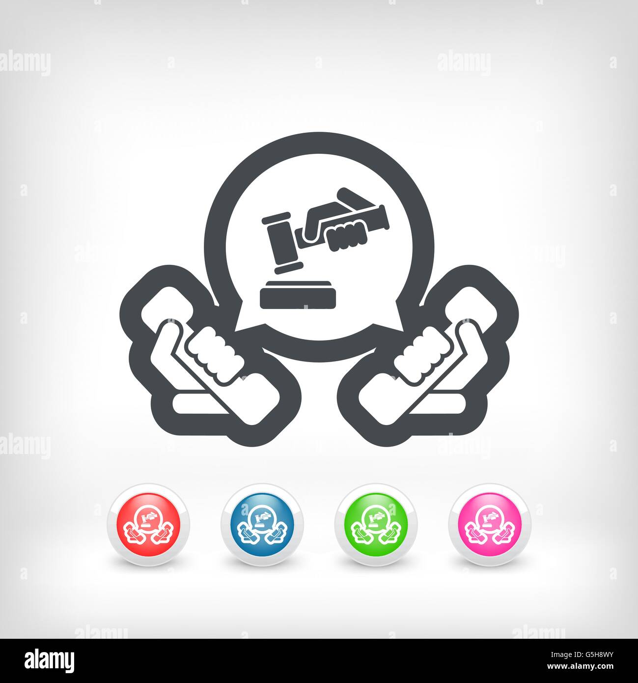 Legal assistance icon Stock Vector Image & Art - Alamy