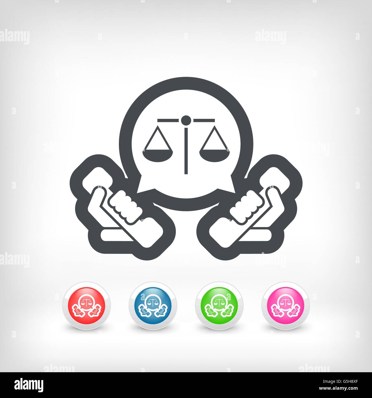 Legal assistance icon Stock Vector Image & Art - Alamy