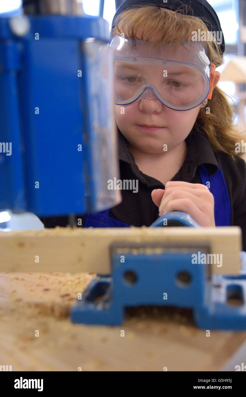 Design and technology class at an English secondary school, England, UK ...