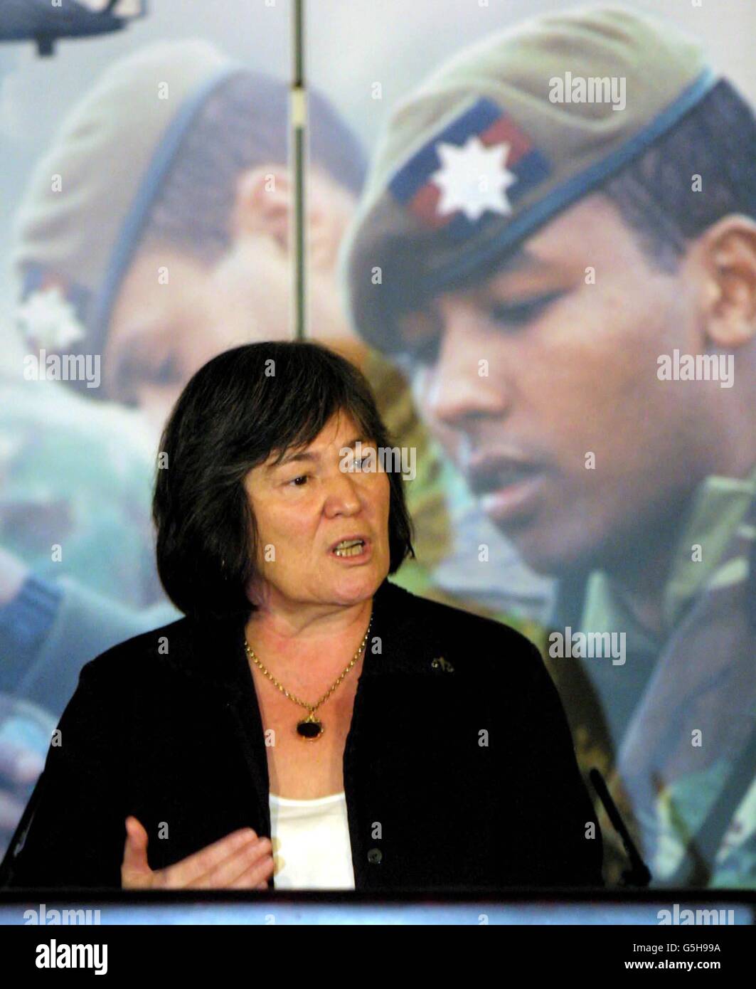 International Development Secretary Clare Short speaking on the ...