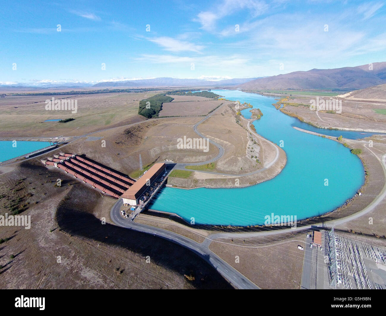 Ohau A Power Station, near Twizel, Mackenzie Country, South Island, New ...