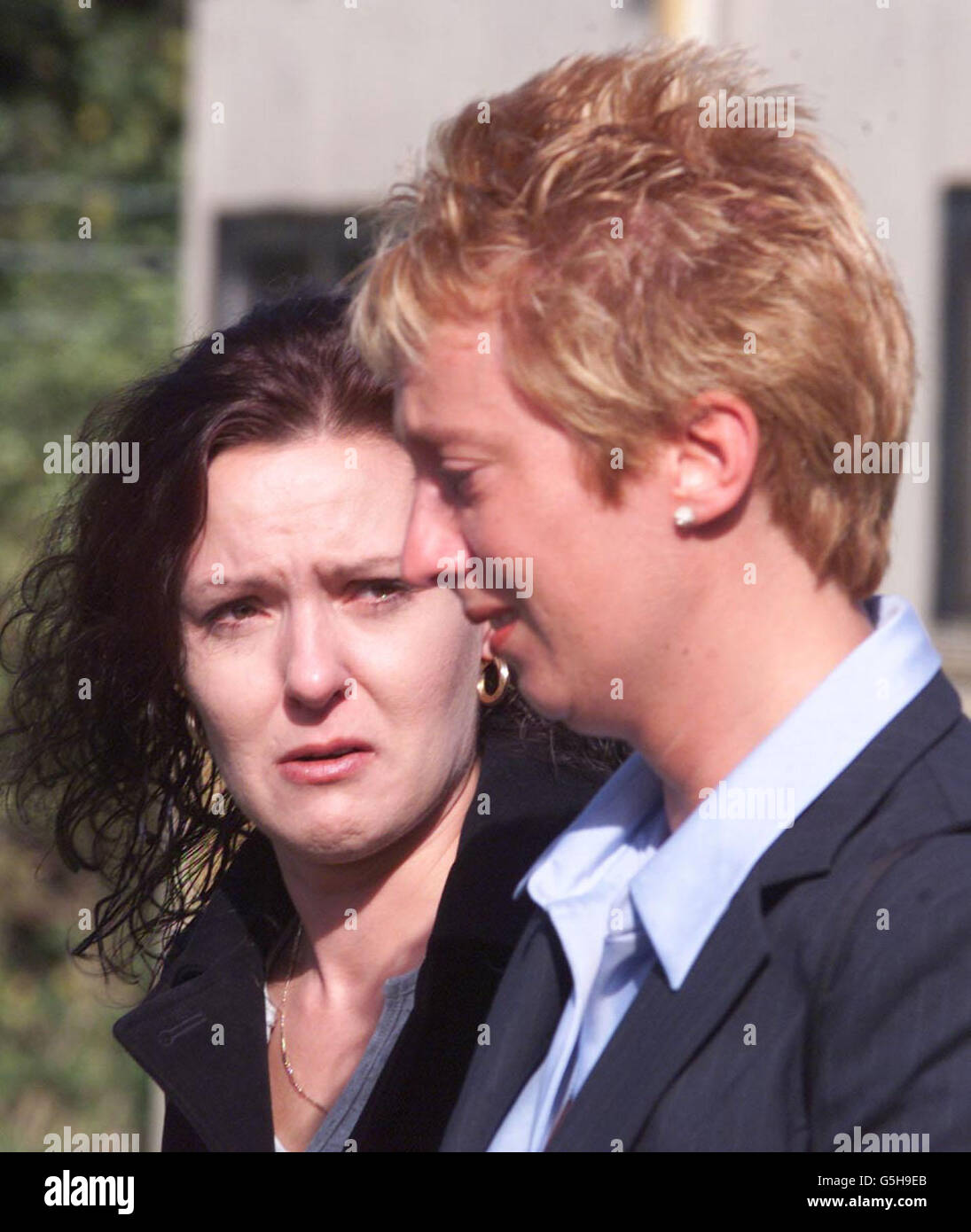 Attended a memorial service for their mother michele hi-res stock ...