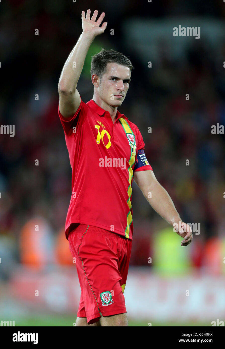 Wales captain aaron ramsey hi-res stock photography and images - Alamy