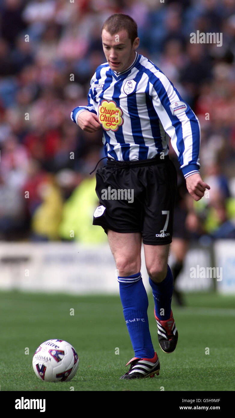 Alan Quinn of Sheffileld Wednesday, in action against Sheffield United ...