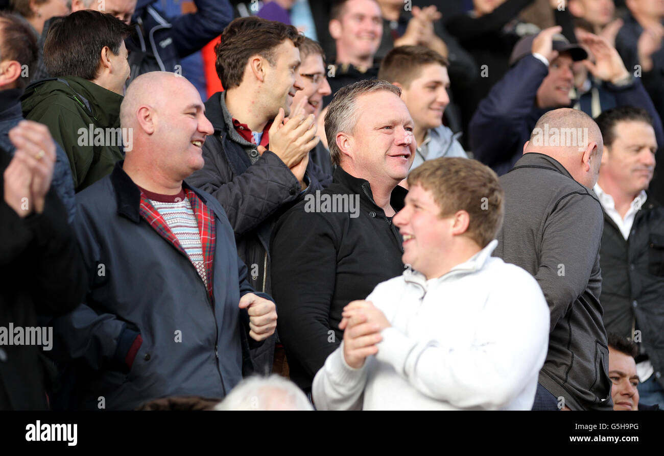 Coventry city fans in the stands at the county ground hi-res stock ...