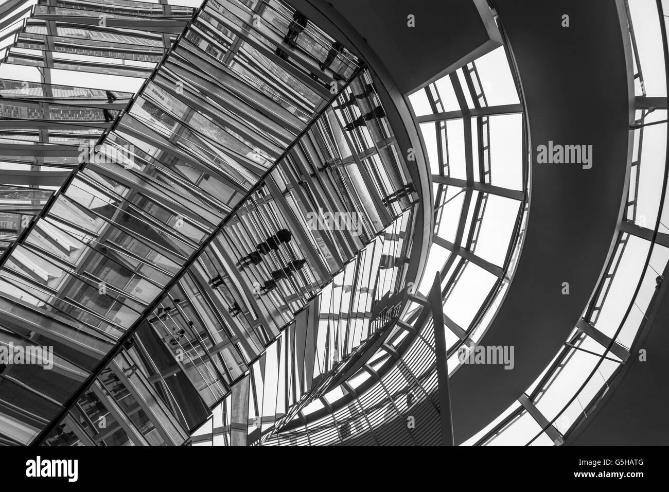 Inside the glass Dome designed by Sir Norman Foster for the refurbished ...