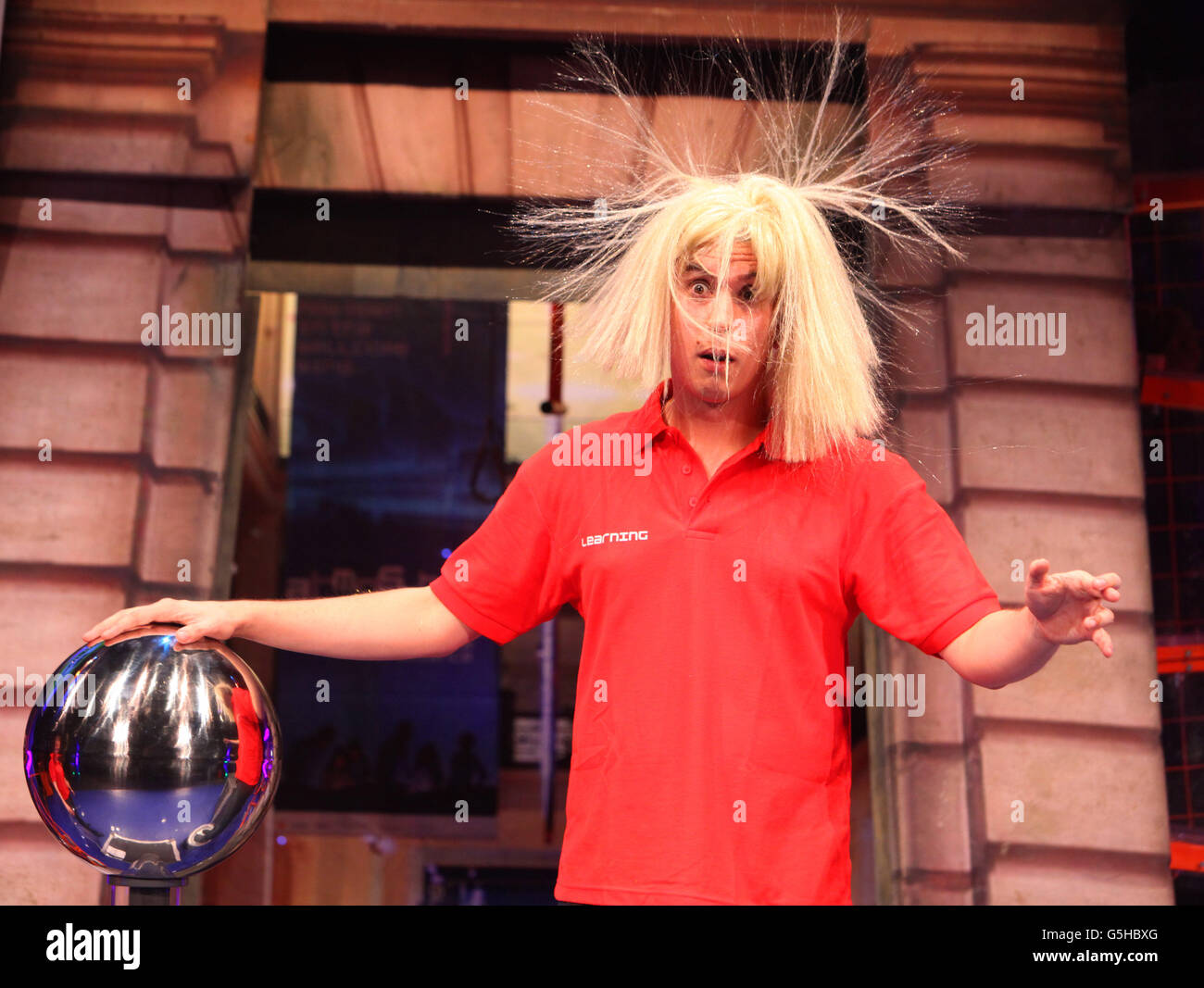 Science Museum Live presenter Mike Goble, during Science Museum Live at ...